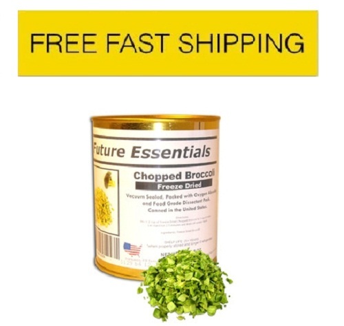 Future Essentials Freeze Dried Chopped Broccoli Long Survival Food- 12 ...