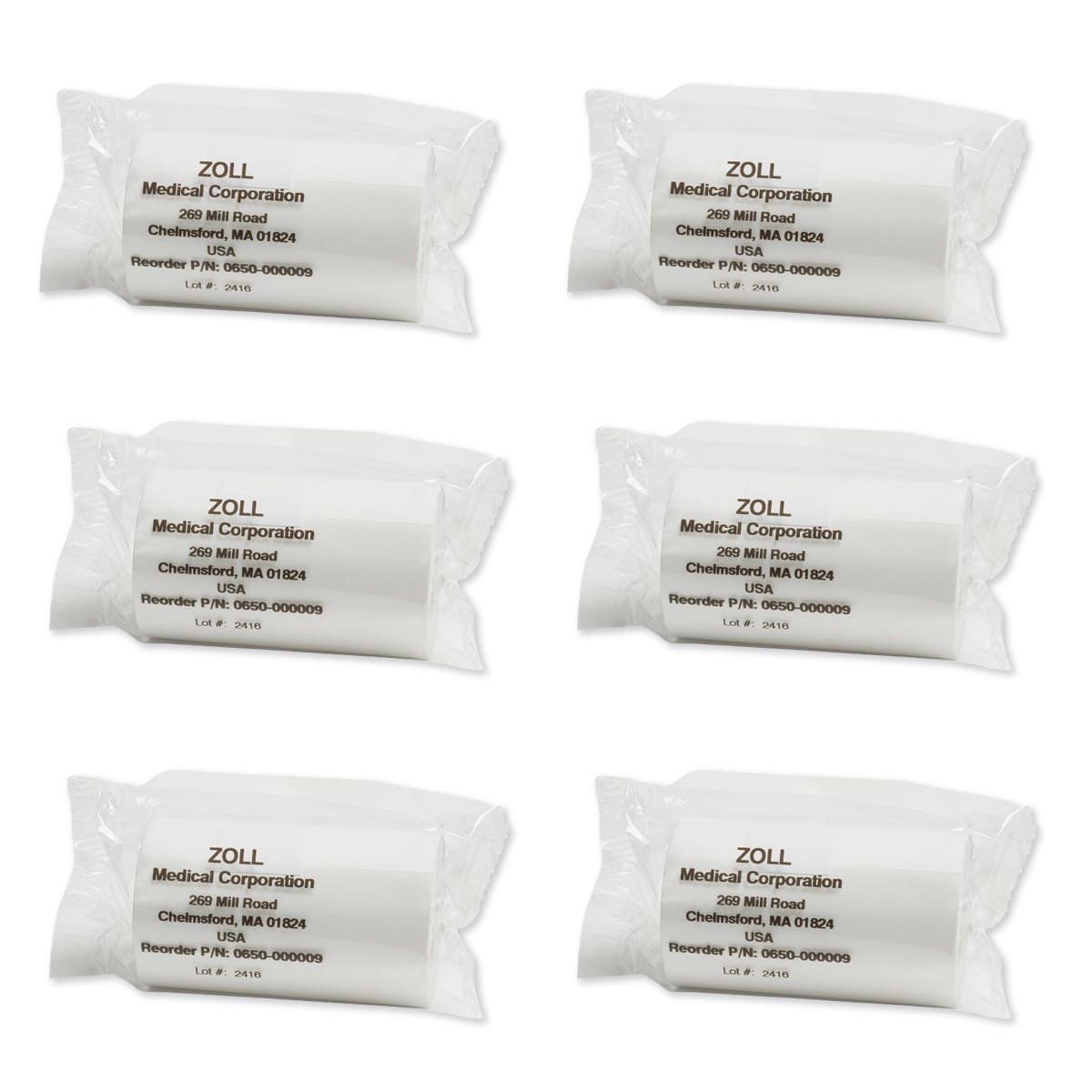 1 Roll ZOLL 0650-000009 Plain White Thermal Paper 80mm for R & X Series ...