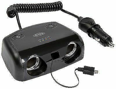 Ring 2 Way 12v Multisocket With Micro USB & Switches Adaptor Flat Mount RMS14 for sale online | eBay