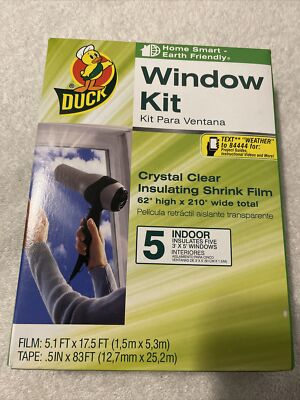 Duck WINDOW INSULATION KIT (5) Windows 62" x 210" - Winter Summer ...