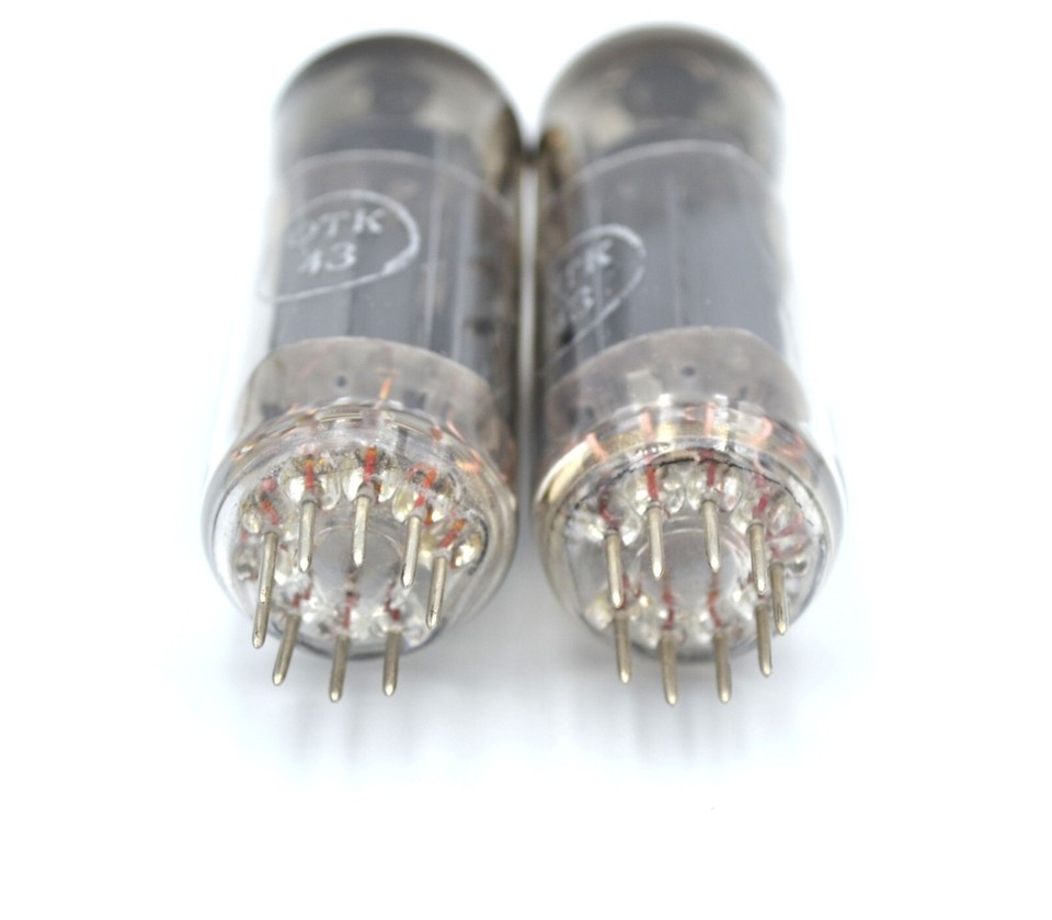 NEW 2pcs 6F3P MATCHED PAIR TRIODE-PENTODE Tube Svetlana NOS ECL82 6BM8 ...