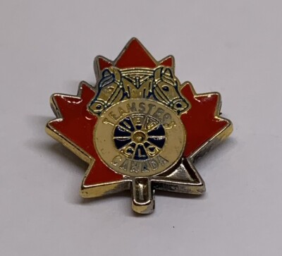 Teamster Canada Brotherhood Canadian Maple Leaf USWS Union Lapel Pin ...