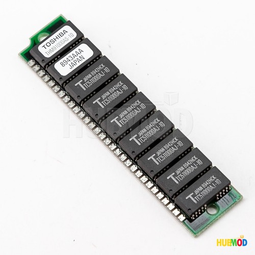 Toshiba THM91000AS-10 1MB Simm 30-Pin 1mx9 9-Chip 100ns FPM Parity RAM ...
