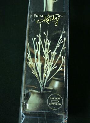 2 Stem Primitives By Kathy Glitter Twigs Lighted Willow Branches Pick ...