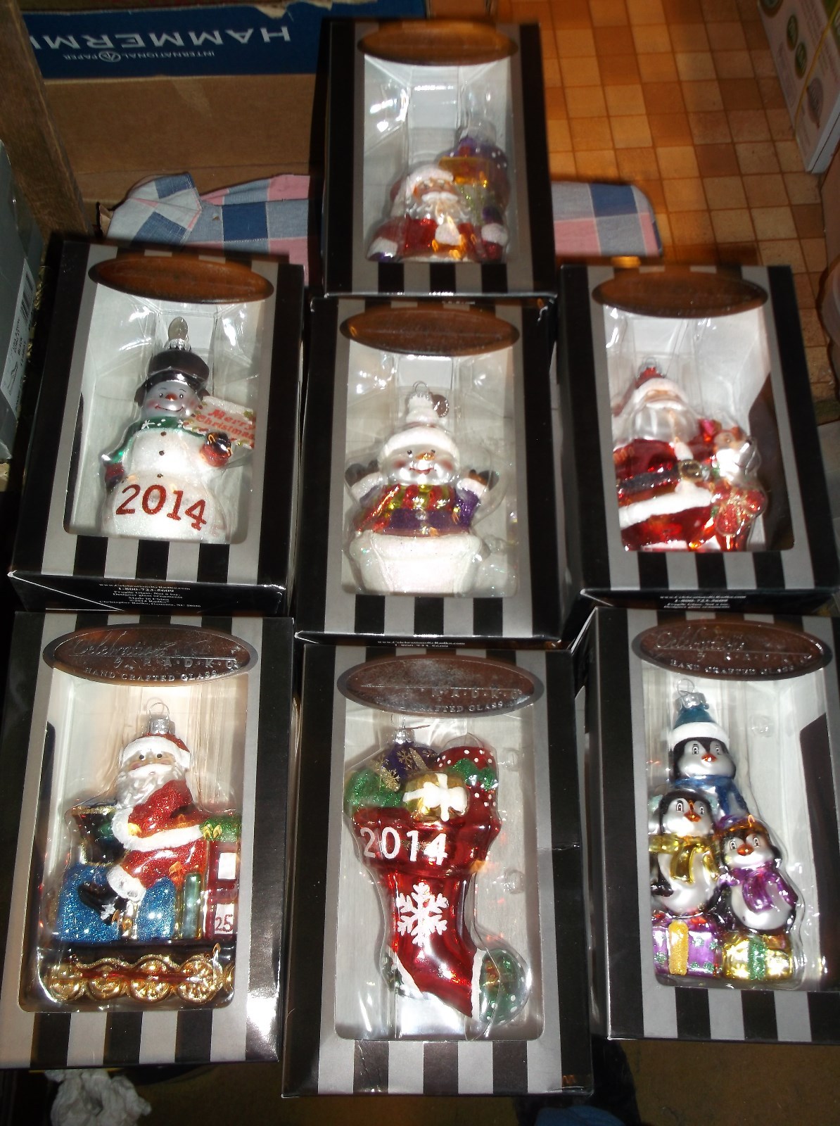 NIB Celebrations by Radko Christopher Radko Large Ornament Box 7" High ...