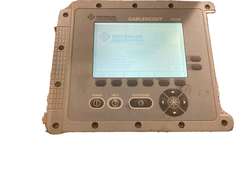 Greenlee TV220 CableScout - TDR Cable Tester for CATV | eBay