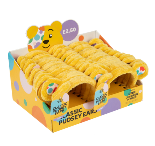 Children In Need Classic Pudsey Ears Display box of 20 headbands 2024 ...