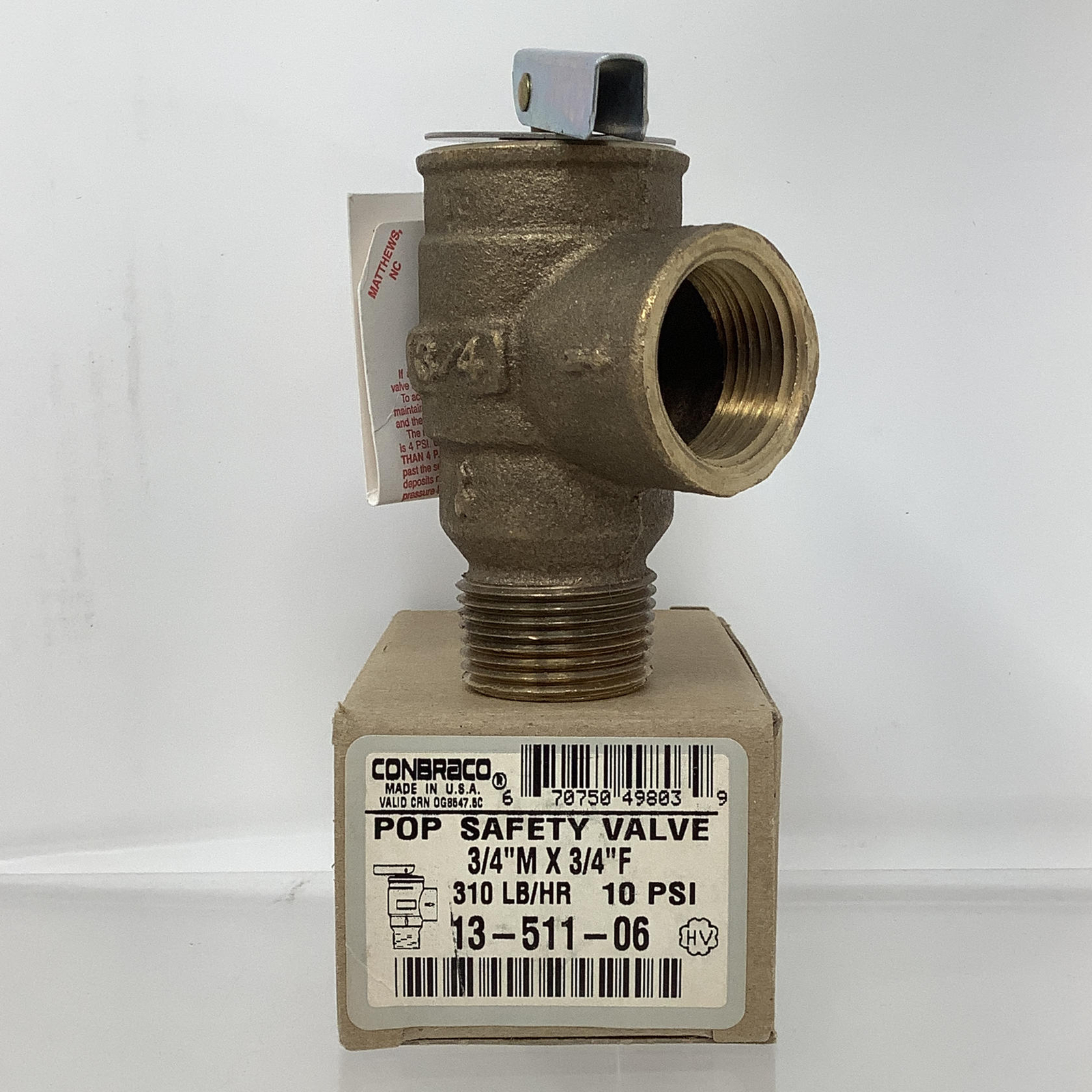 Conbraco Pop Safety Valve 13-511-06 3/4” for sale online | eBay
