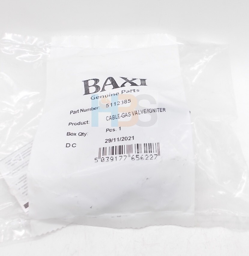 GENUINE BAXI 5112385 CABLE GAS VALVE / IGNITER NEW | eBay UK