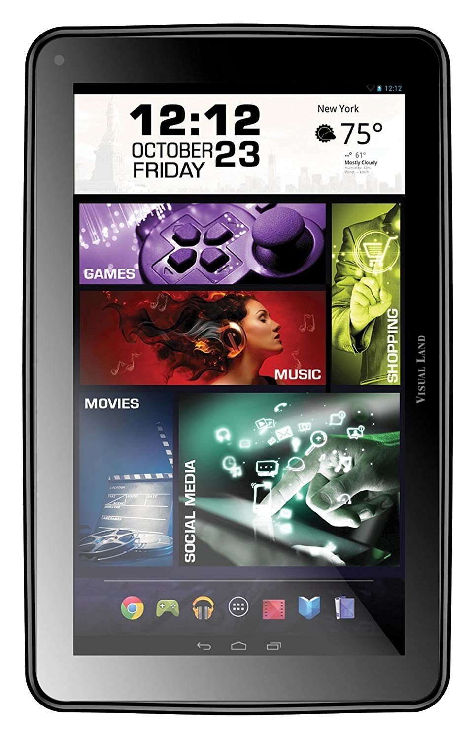 Visual Land Prestige ELITE 9Q - 9" Quad Core 16GB Android Tablet Pre ...