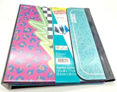 Trapper Keeper Binder Retro 80s / 90s Mead 1" Ring 2 Folder s Pocket ...