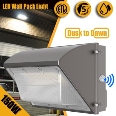 Outdoor LED Wall Pack Light 150W With photocell Dusk to Dawn sensor (1 ...