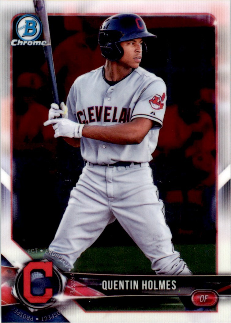 2018 Bowman Chrome Prospects Baseball Quentin Holmes . Cleveland ...