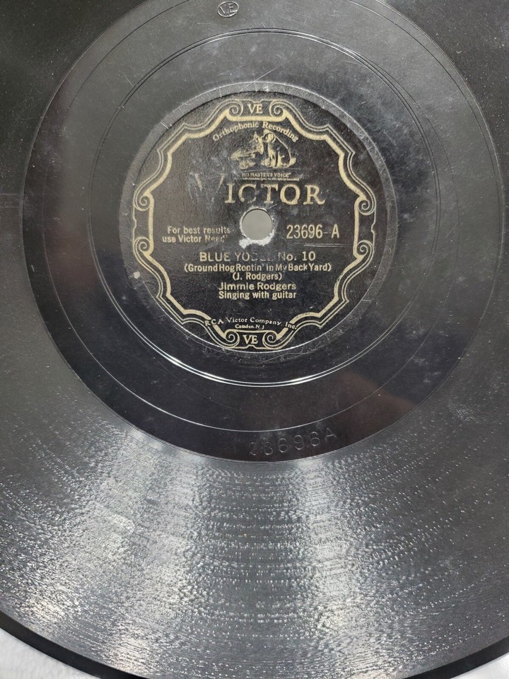 Jimmie Rodgers 78 rpm, Victor 23696, Mississippi Moon/Blue Yodel No.10 ...