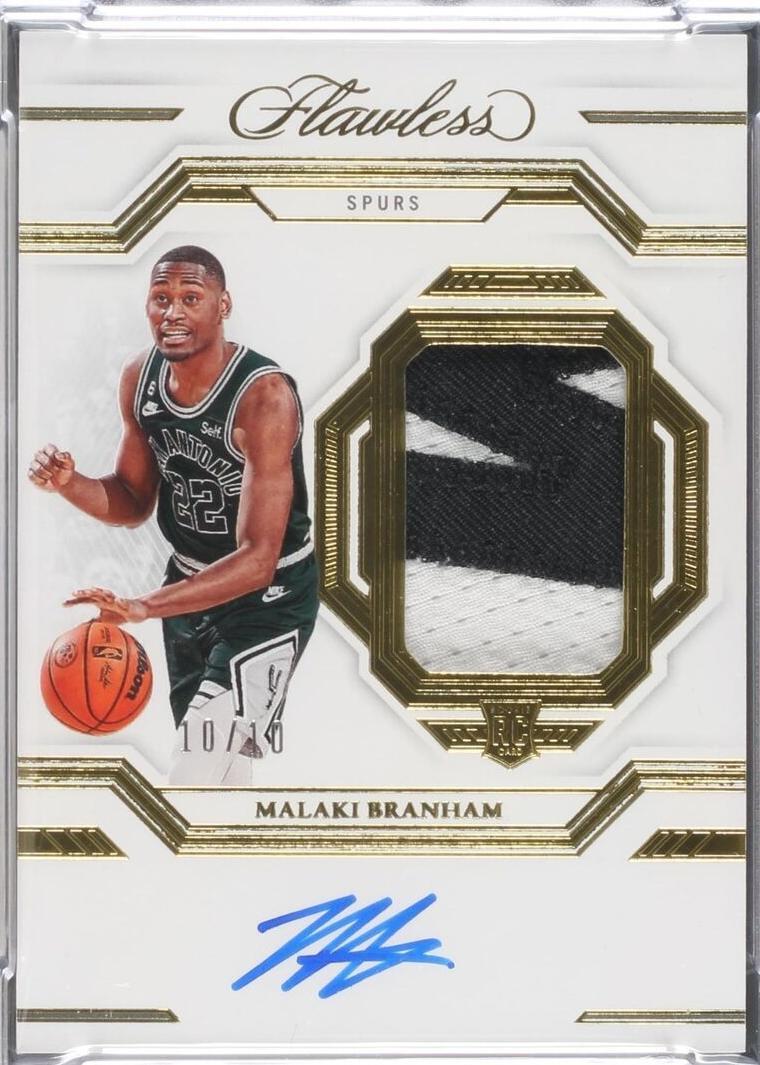 2022-23 Panini Flawless - Signature Prime Materials Malaki Branham #SPA ...