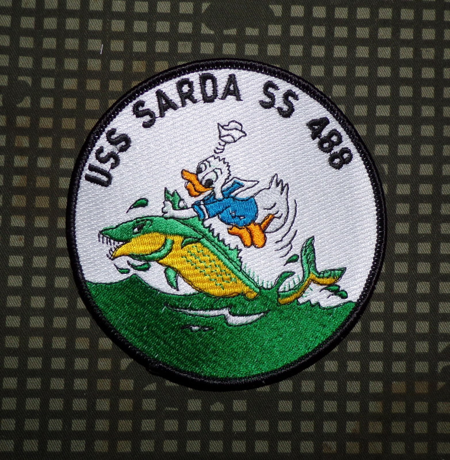 US Navy USS Sarda SS 488 Submarine Embroidered Full Color Patch | eBay
