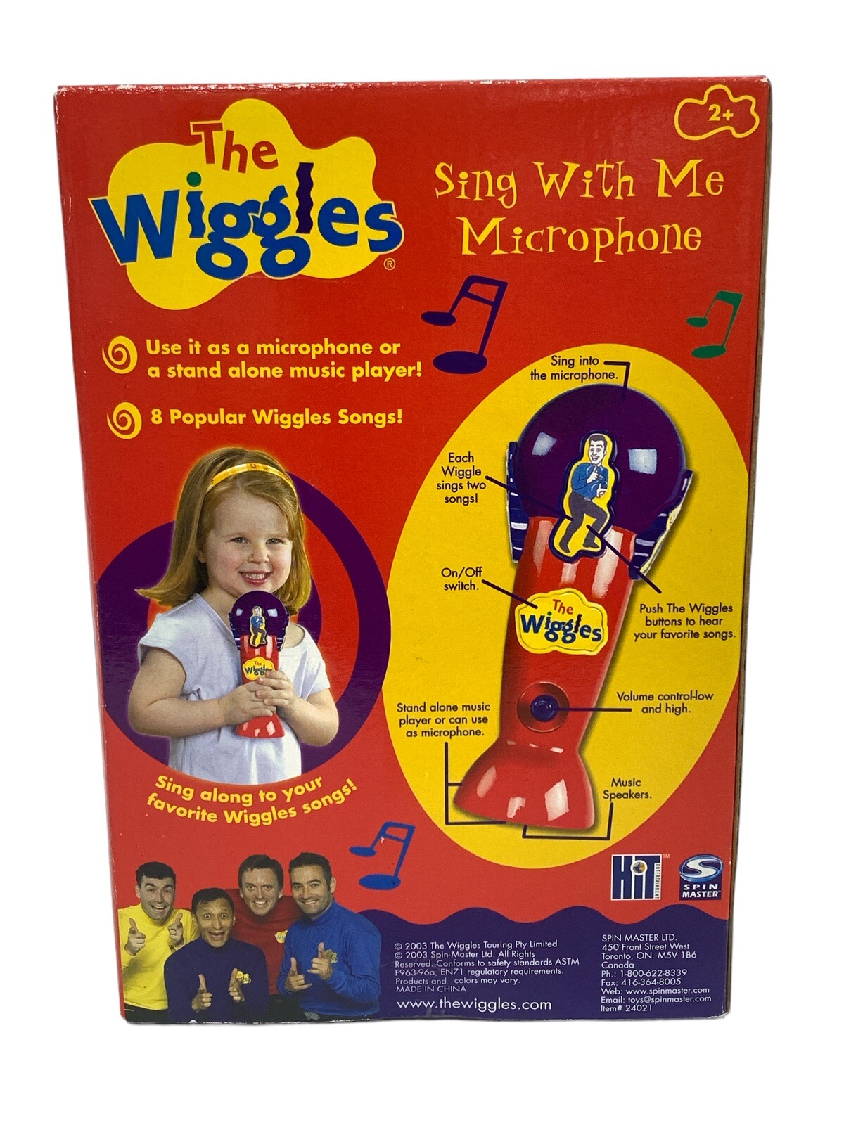 2003 RARE HTF NIB THE WIGGLES SING WITH ME MICROPHONE WORKING SEALED ...