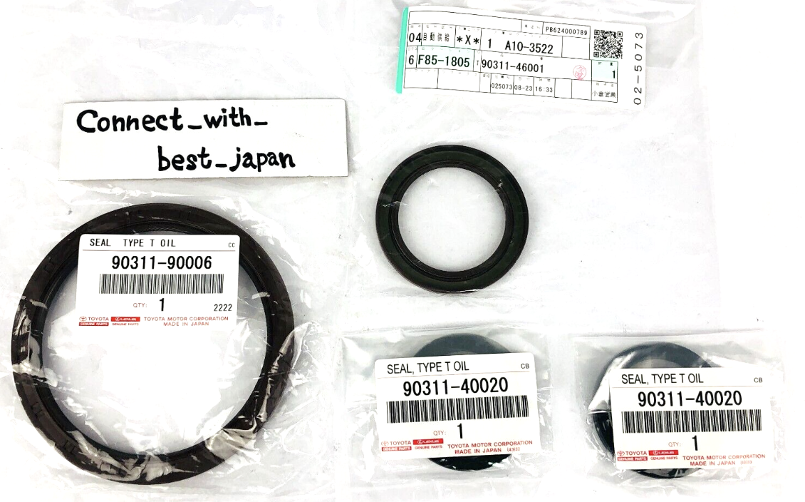 TOYOTA GENUINE Supra Lexus 2JZ 2JZGTE VVTi Crank & Cam Seals SET | eBay