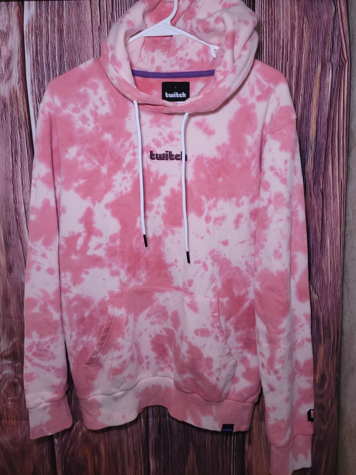 YouTuber Twitch White And Pink Pullover Fleece Hoodie… - Gem