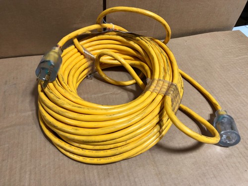 3-Prong 30 Amp 100 FT Generator RV Extension Power Cord SJTW FT2 75C ...