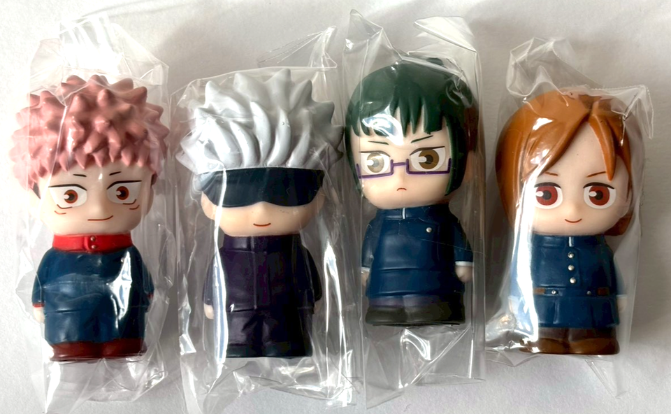 Jujutsu Kaisen Sofubi Figure Set 4pcs Itadori Gojo Maki Kugisaki Japan ...