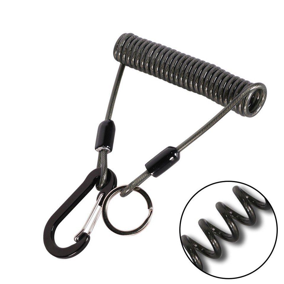 Wire Spring Rope 1.2M /2M Stainless Steel + Plastic For Lure Pliers ...
