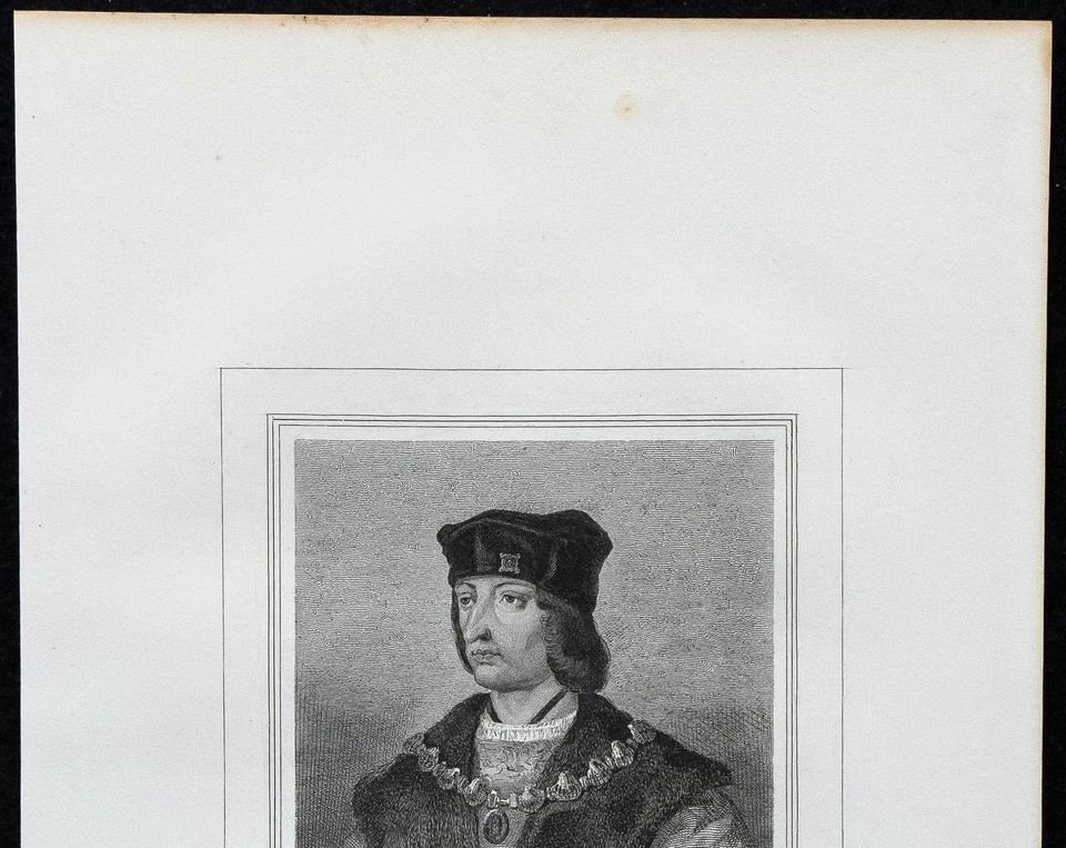 1850Ca - Ritratto Di Carlo VIII L'Affabile - Re Di Francia - Valois ...