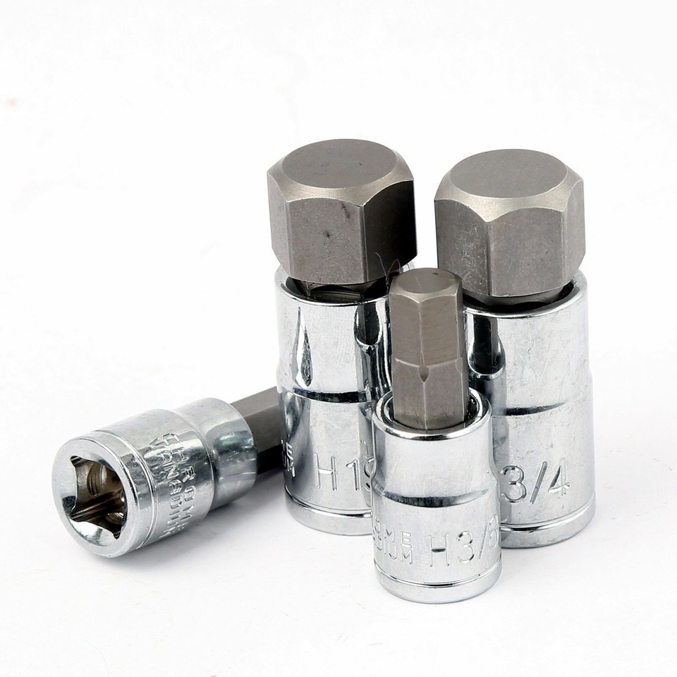 Master Hex Bit Set | 32pc SAE & Metric Socket Set Standard Allen 1/4" 3 ...