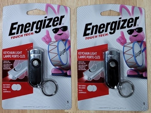 2 | Two Energizer Touch Tech Keychain Light Color: silver 20 LUMENS ...