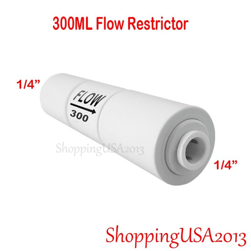 5 x 300 CC Flow Restrictor Push In Quick Connect Under-Sink RO Water ...