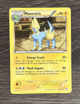 Manectric 43/124 - Dragons Exalted - Rare - Pokemon Card TCG - LP | eBay