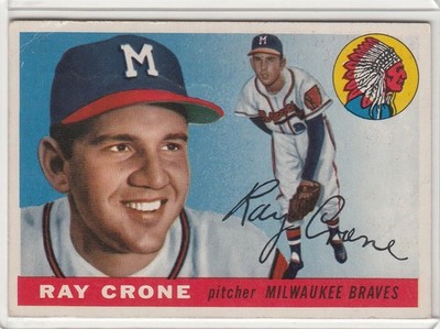 PD: 1955 Topps Baseball Card #149 Ray Crone Milwaukee Braves - VG | eBay