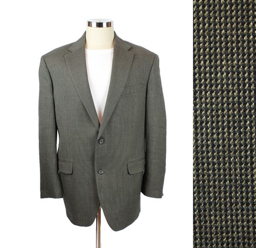 Ralph Lauren Blazer 42R Gray 100% Wool Soft Tweed Sports Coat Professor ...