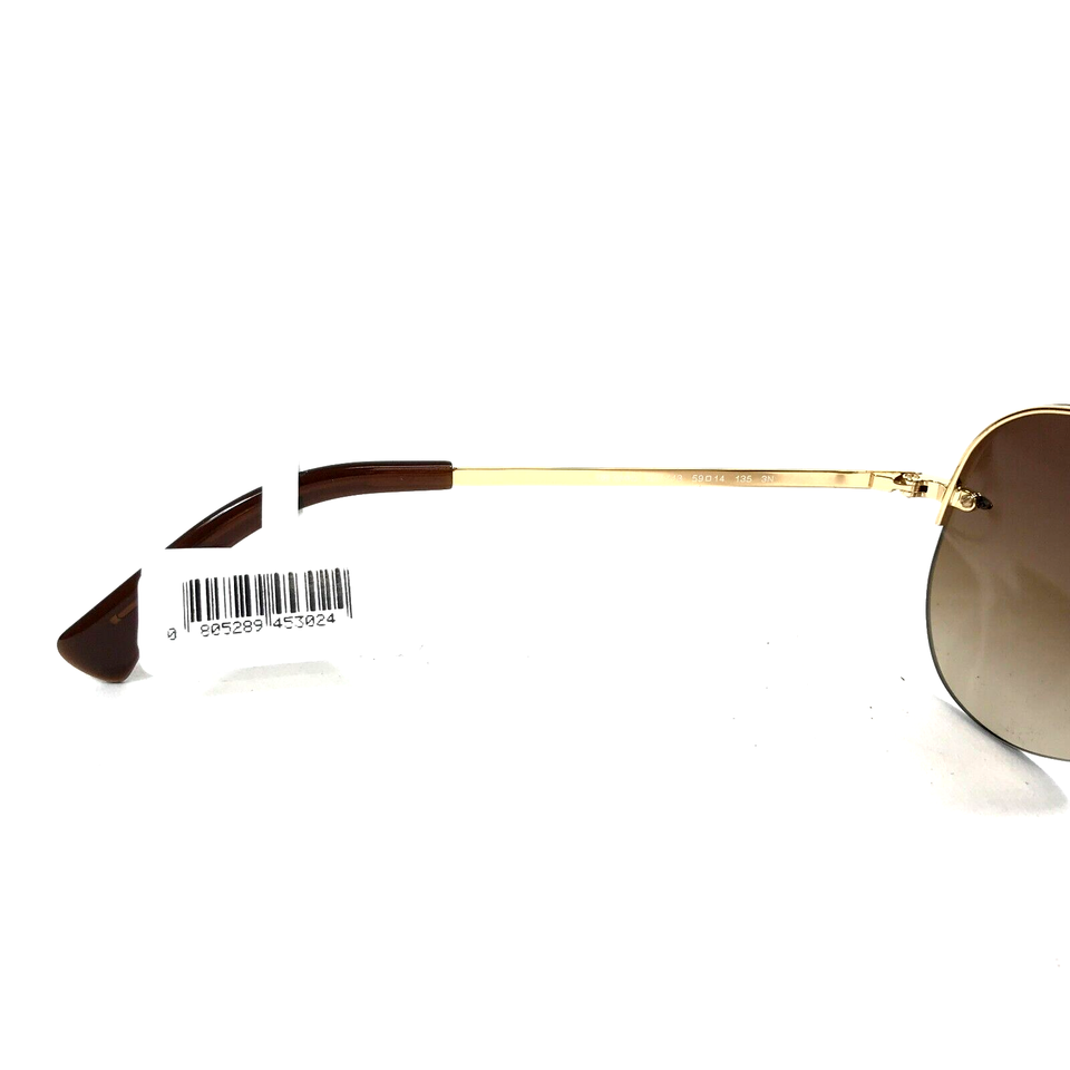 Ray-Ban Sunglasses RB3449 001/13 Arista Gold Aviators with Brown ...