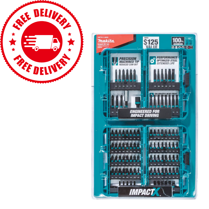 Makita Drill Bit Set 100 Piece for Cordless Brushless Drill Genuine ...
