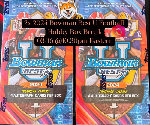 Kansas State & Kentucky Wildcats 2x 2024 Bowman Best Football Hobby Box ...