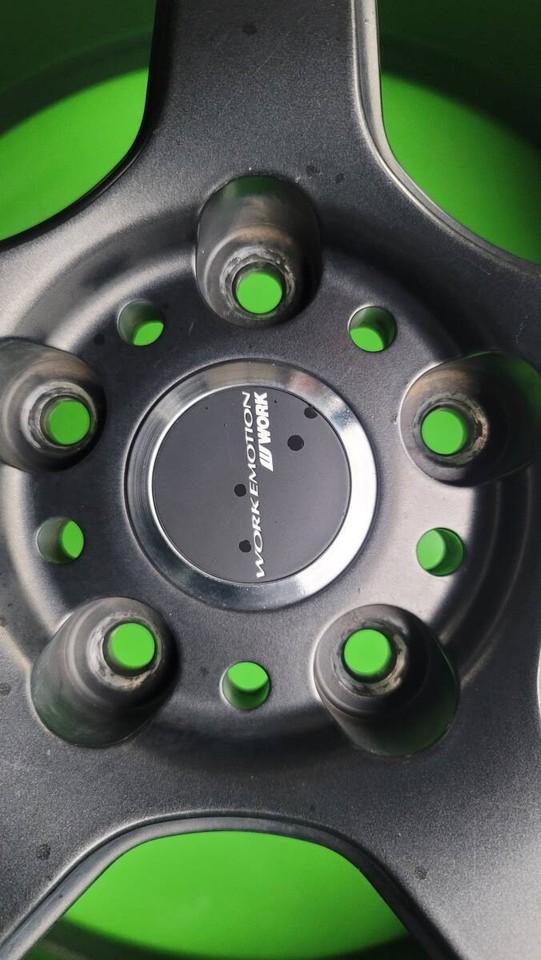 JDM Wheels WORK 18x7.5 5x114.3 53 Emotion T5R WFT Black Set4 QW | eBay