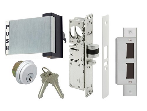 Aluminum Deadlatch Lock with Paddle Handle for Commercial Storefront ...
