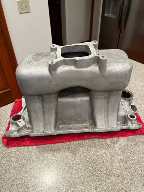 Edelbrock TR1X Single Quad Small Block Chevy Tunnel Ram Intake Manifold ...