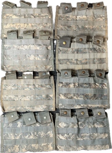 8 Pack Of US Army Surplus MOLLE II Triple STANAG/M4 Magazine Pouches ...