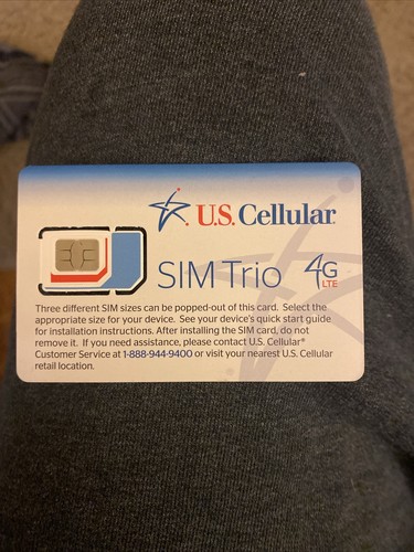 US Cellular LTE 4G Triple Format Sim Card White - Brand New | eBay