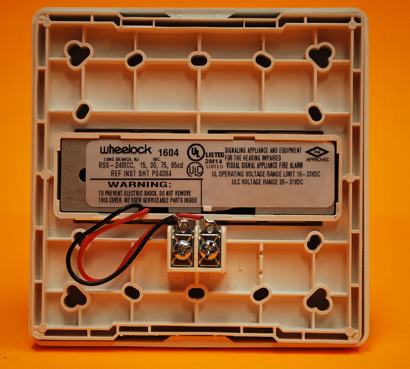 Wheelock RSS-24MCC Wall Strobe in White | eBay