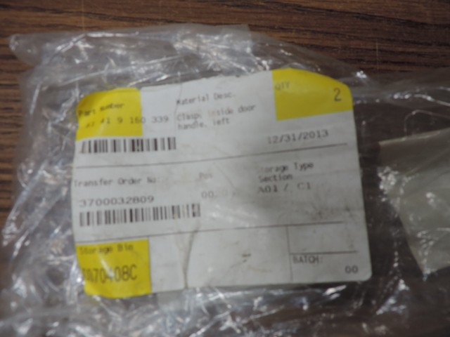 BMW 51419150339 Clasp Inside Door Handle Left for sale online | eBay