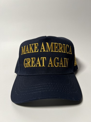 Donald Trump Official Navy Gold MAGA Hat Make America Great Again ...