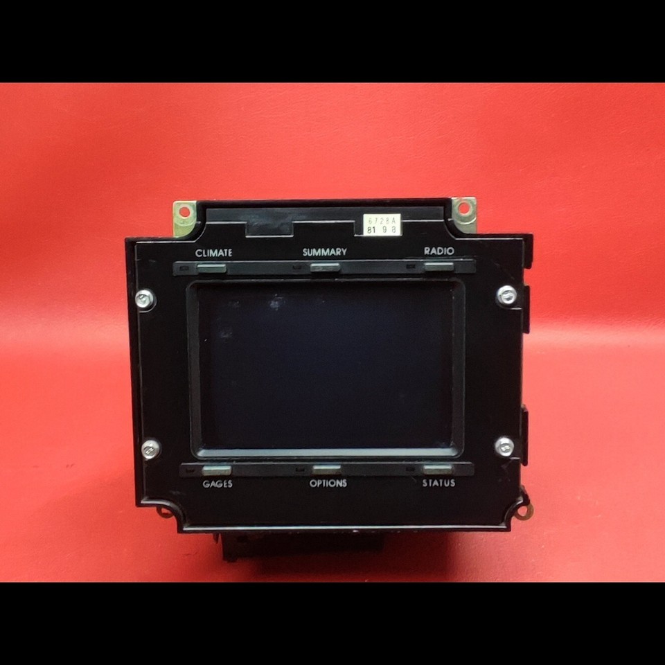 1988 1989 Buick Riviera Reatta CRT Climate Control Display TouchScreen ...