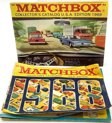 1968 & 1969 Lesney Matchbox Collector’s Catalogs Fred Bronner Corp. Die ...