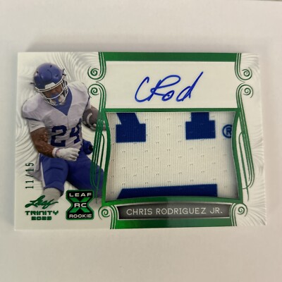 2023 Leaf Trinity Chris Rodriguez Jr Autograph Auto Patch #PA-CRJ 11/15 ...