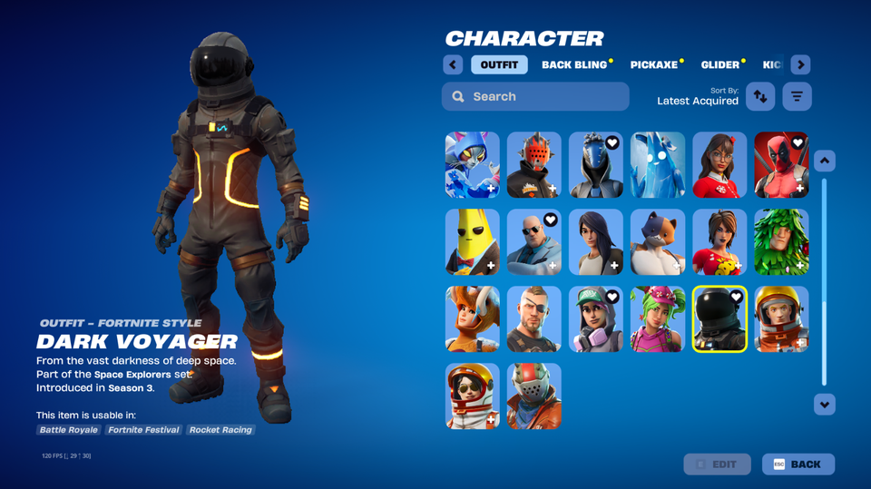 DM BEFORE BUYING | FN Account 61 Skins | Rust Lord, Dark Voyager ...