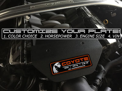 2015/2016/2017 Mustang Aluminum 5.0 Engine Cover Plate [15FM_EP_C550 ...