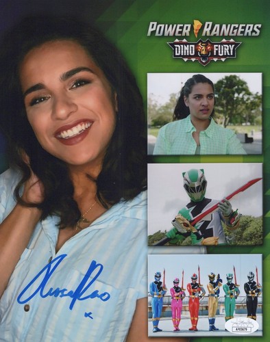 TESSA RAO Signed POWER RANGERS 8x10 Photo DINO FURY Authentic Autograph ...